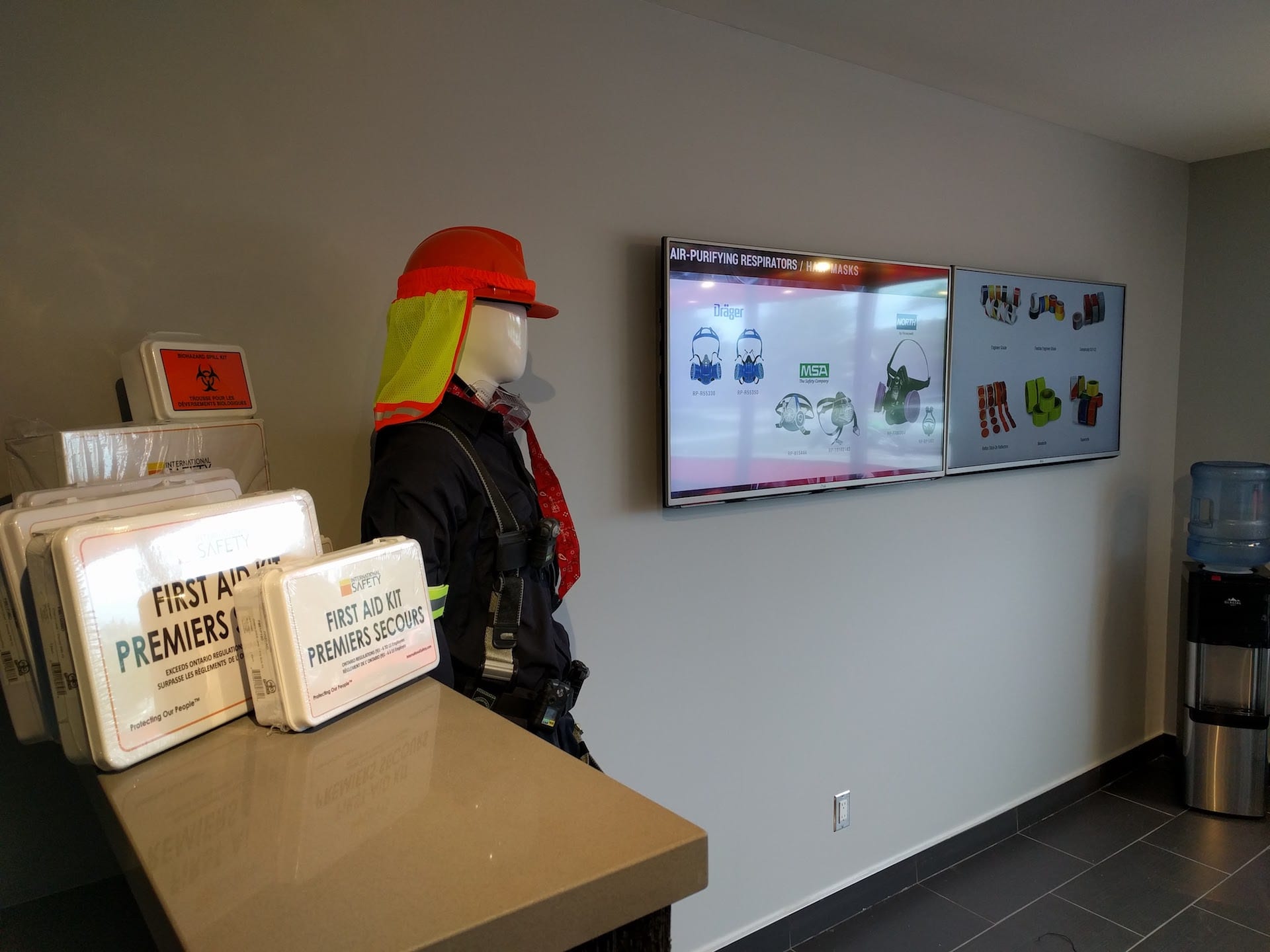 International Safety | Retail Showroom Digital Signage | Screenfluence